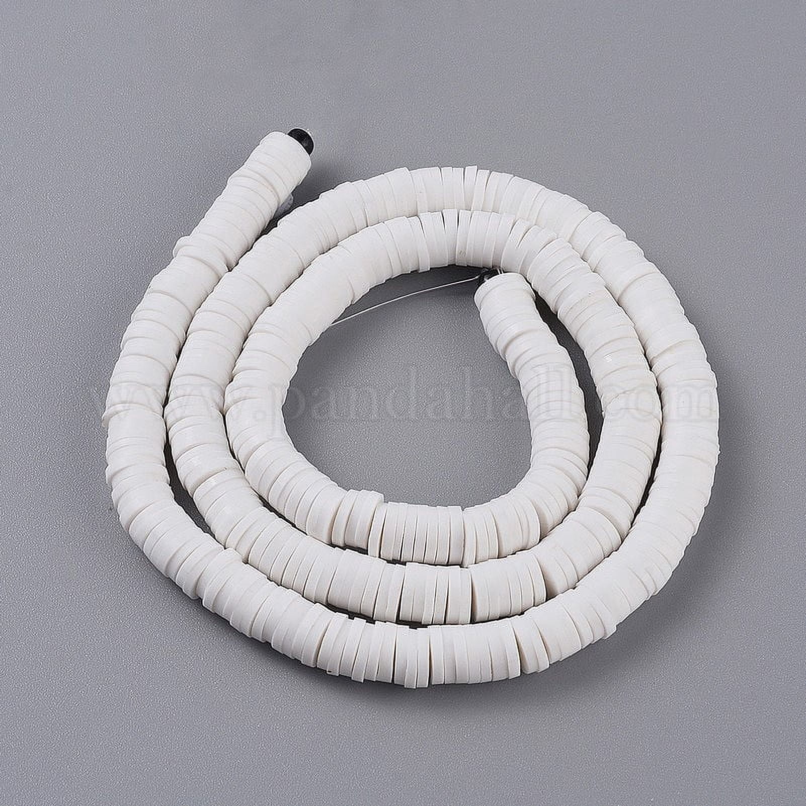 1strand Eco-Friendly Handmade Polymer Clay Beads Disc Flat Round Heishi ...