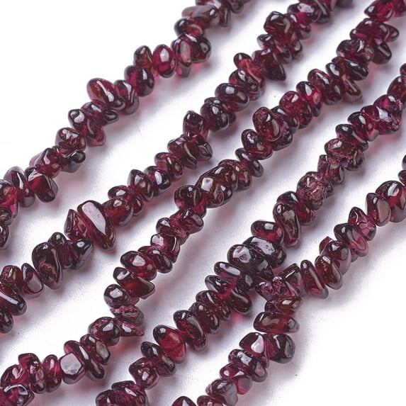 1strand Natural Garnet Chip Beads Strands Grade A 4~8x3~9mm Hole: 0.8mm ...