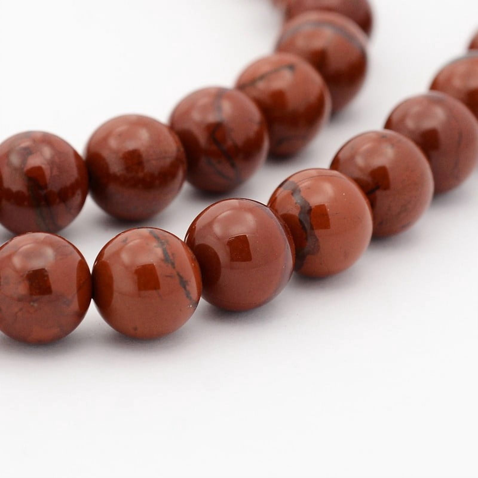 1strand Natural Gemstone Round Bead Strands Red Jasper 8mm Hole: 1mm ...