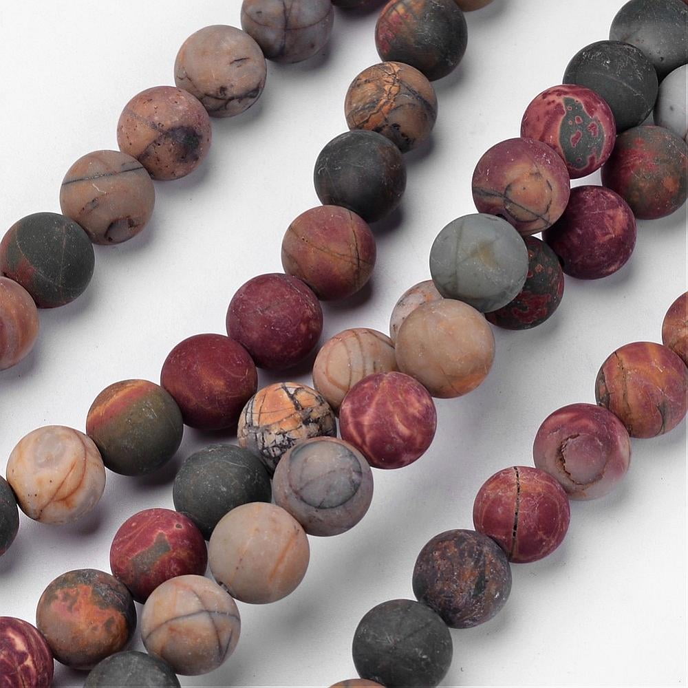 1strand Natural Polychrome Jasper/Picasso Stone/Picasso Jasper Beads ...
