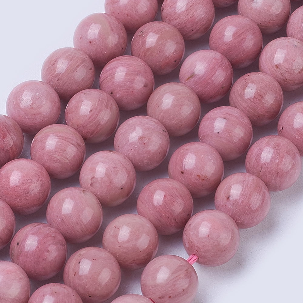 1strand Natural Rhodonite Beads Strands Grade AA Round 8.5~9mm Hole ...