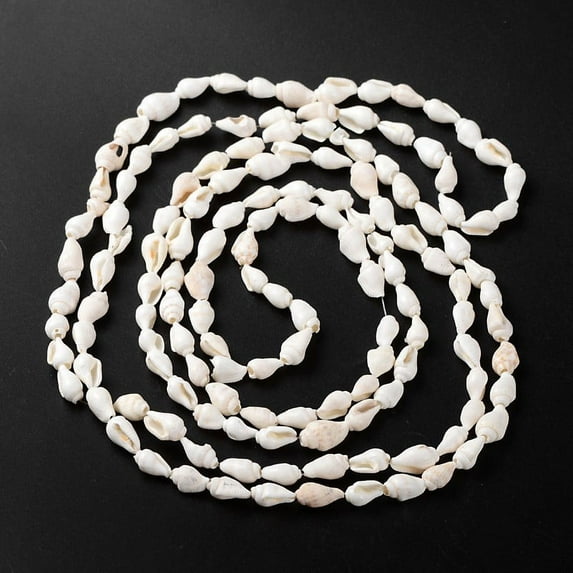 1strand Natural Sea Shell Conch Bead Strands 5.5~12.5mm Hole: 1~2mm ...