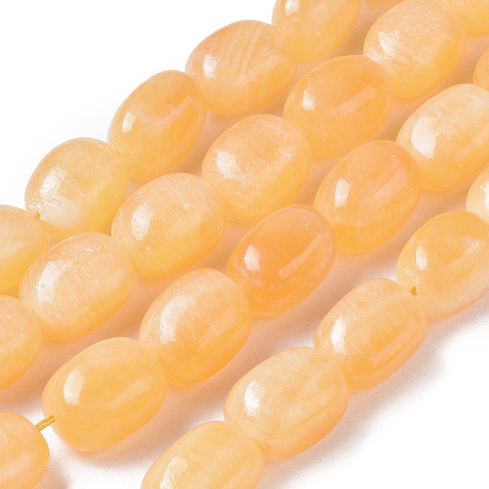 1strand Orange Calcite Beads Strands Oval 18.8x15x15mm Hole: 1.2mm ...