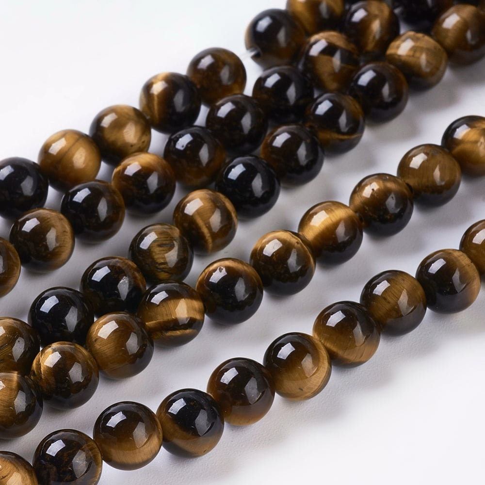 1strand Tiger Eye Beads Strands Round 6mm Hole: 1mm about 31pcs/strand ...