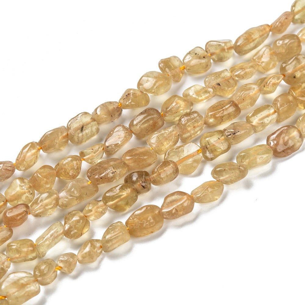 1strand Yellow Apatite Beads Strands Nuggets Tumbled Stone 5~8.5x5.5 ...