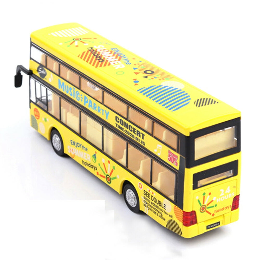 1x 1:36 Double-Decker Tour Bus Air-Conditioned Bus Sound And Light Toy ...