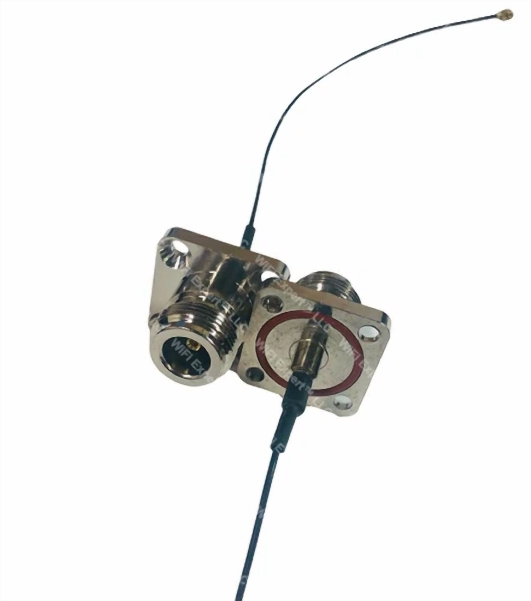 1x 1.37 U.FL IPEX Mini PCI to N Female Flange O-RING Cable 8 Inches ...