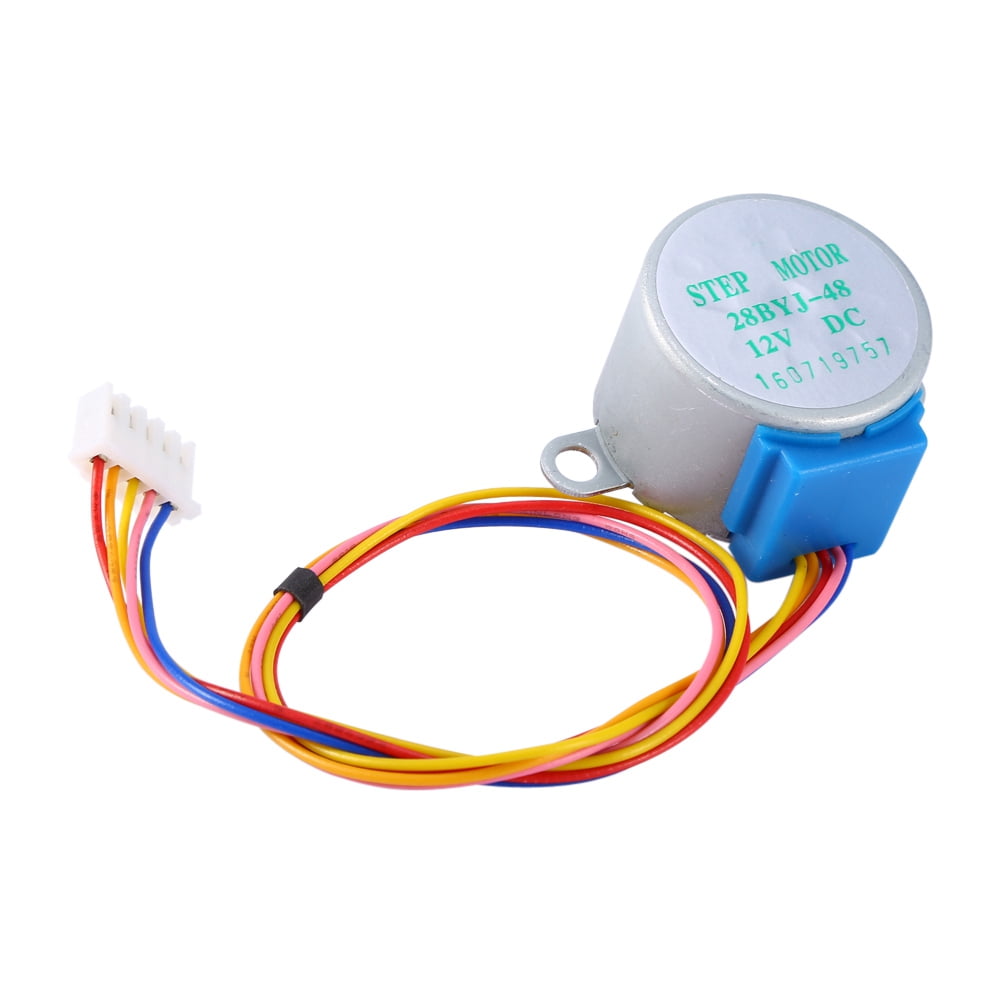 1x 12V 4-phase 5-Wire Stepper Motor 28BYJ-48-12V for DIY Project - Walmart.com