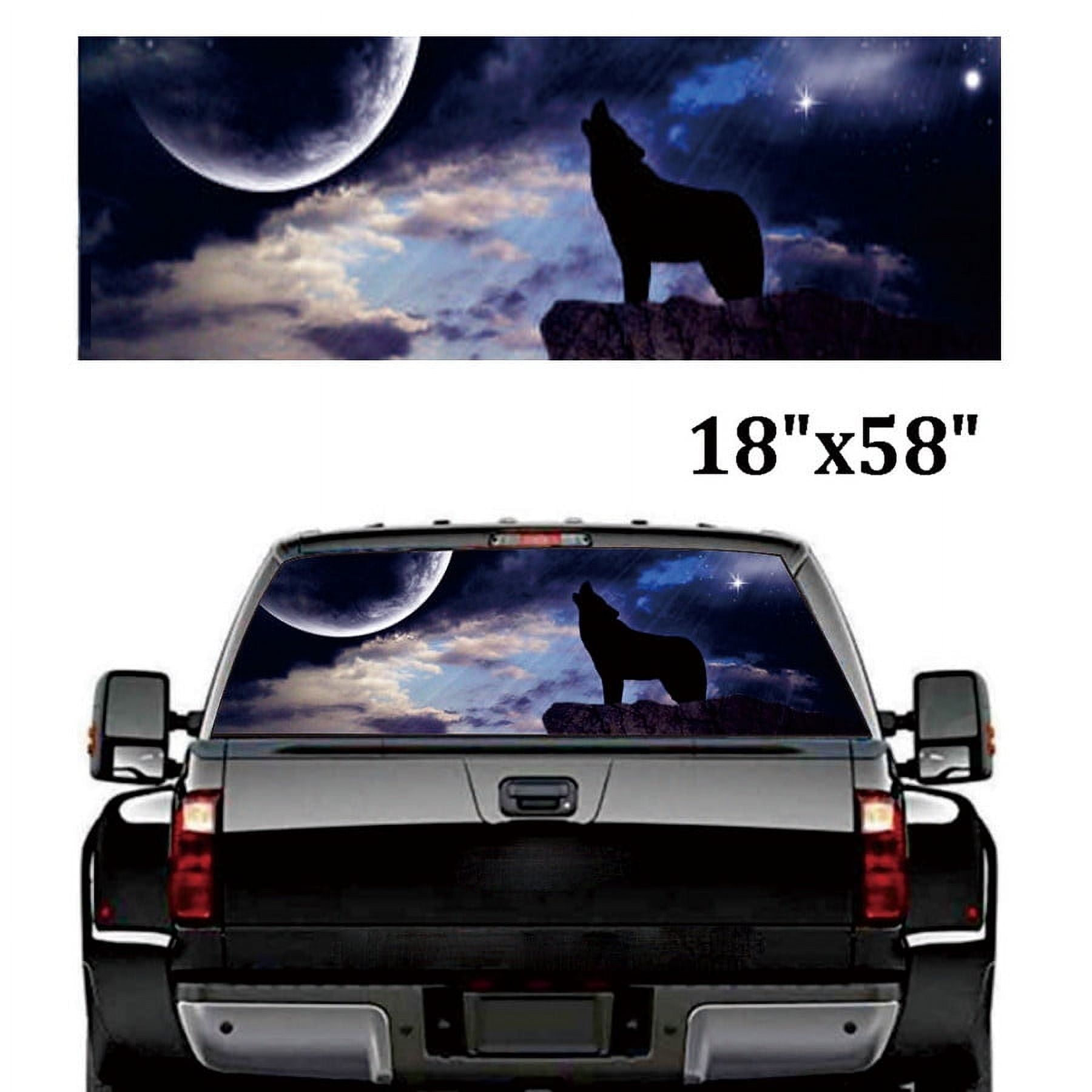 1x 147x46cm Car Rear Windshield Sticker SUV Truck Back Window Tint ...