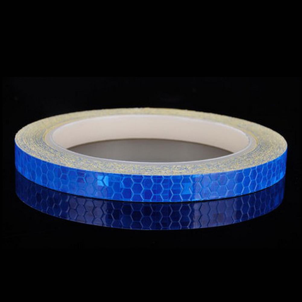 1x 8M Bicycle Wheels Reflect Fluorescent MTB Bike Reflective Sticker ...