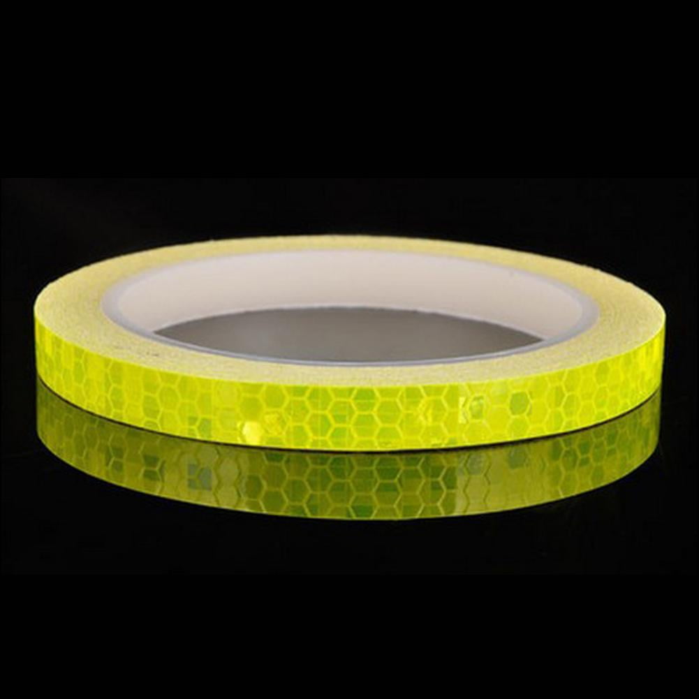 1x 8M Bicycle Wheels Reflect Fluorescent MTB Bike Reflective Sticker ...