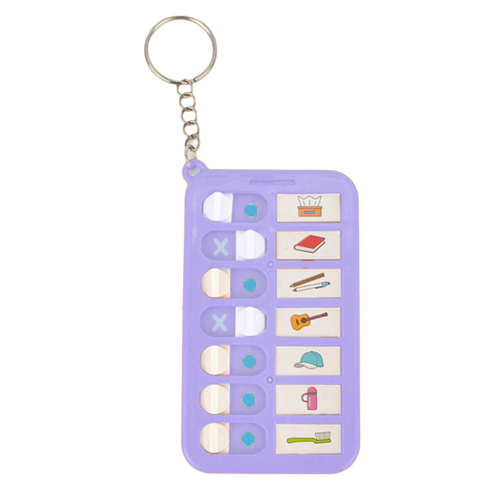 1x Anti-forgetting Plan Children's Self-discipline Card Student Clock ...