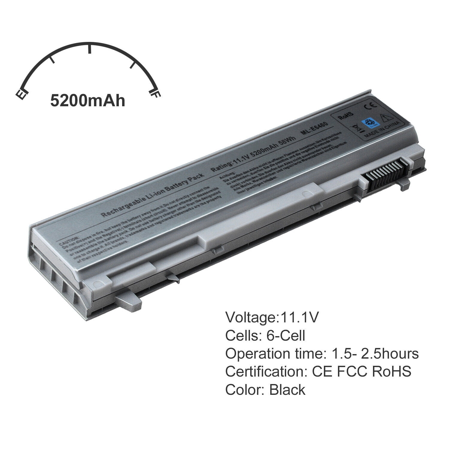 1x Battery For Dell Latitude E6400 E6410 E6500 E6510 PT434 W1193 4M529 ...