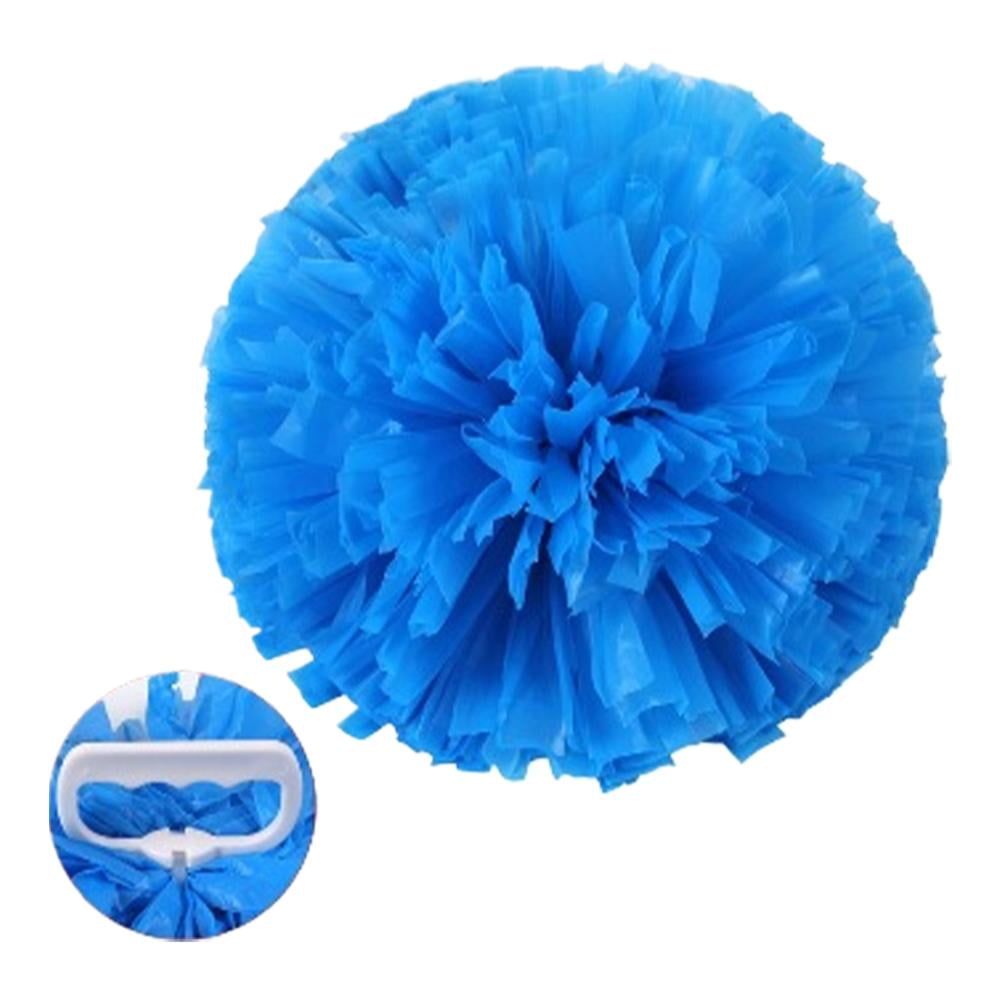 1x Cheerleading Pom Poms with Baton Handle for Team Spirit Sports Dance ...