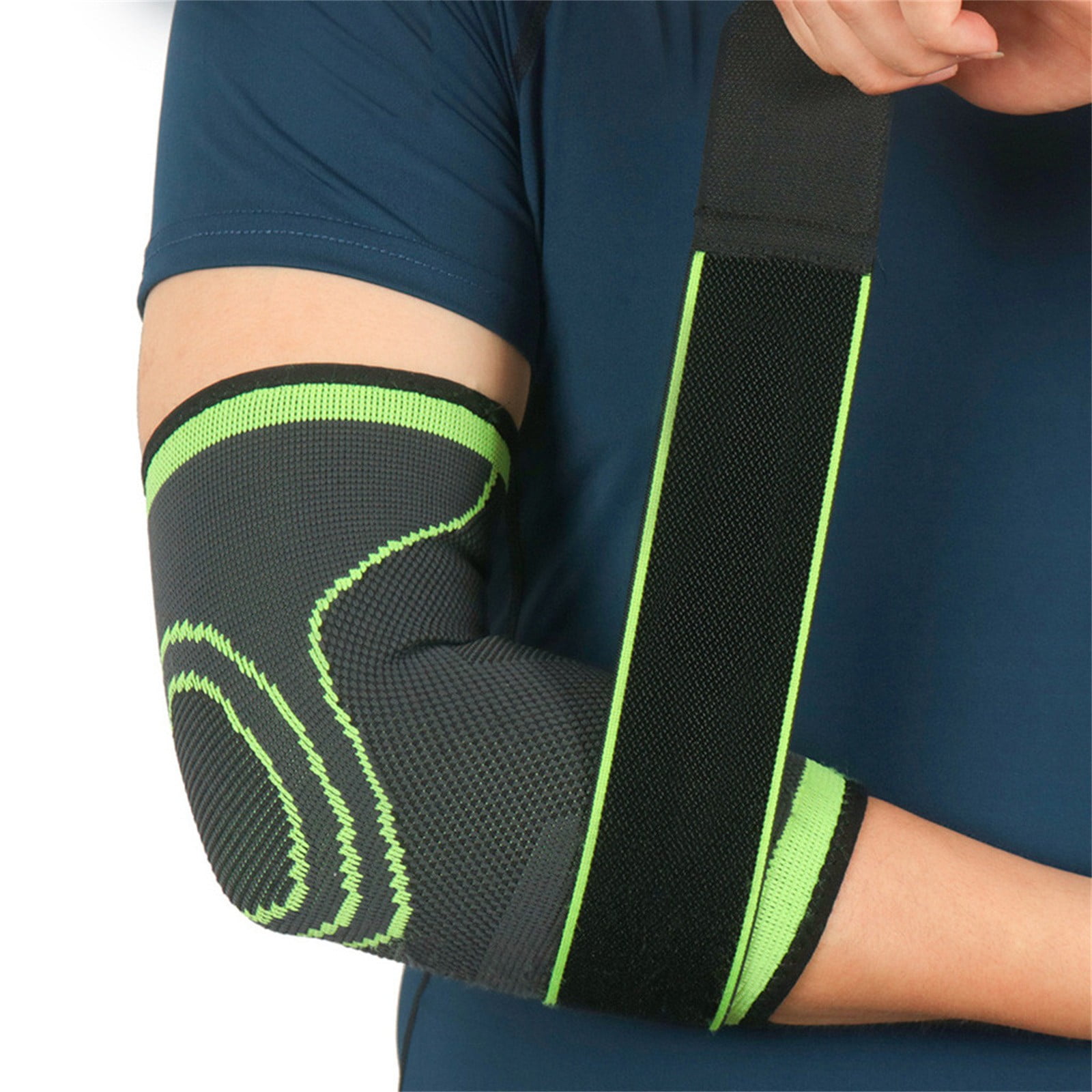 1x Compression Elbow Sleeve Brace/Gym//Joint Support/Tennis - Walmart.com