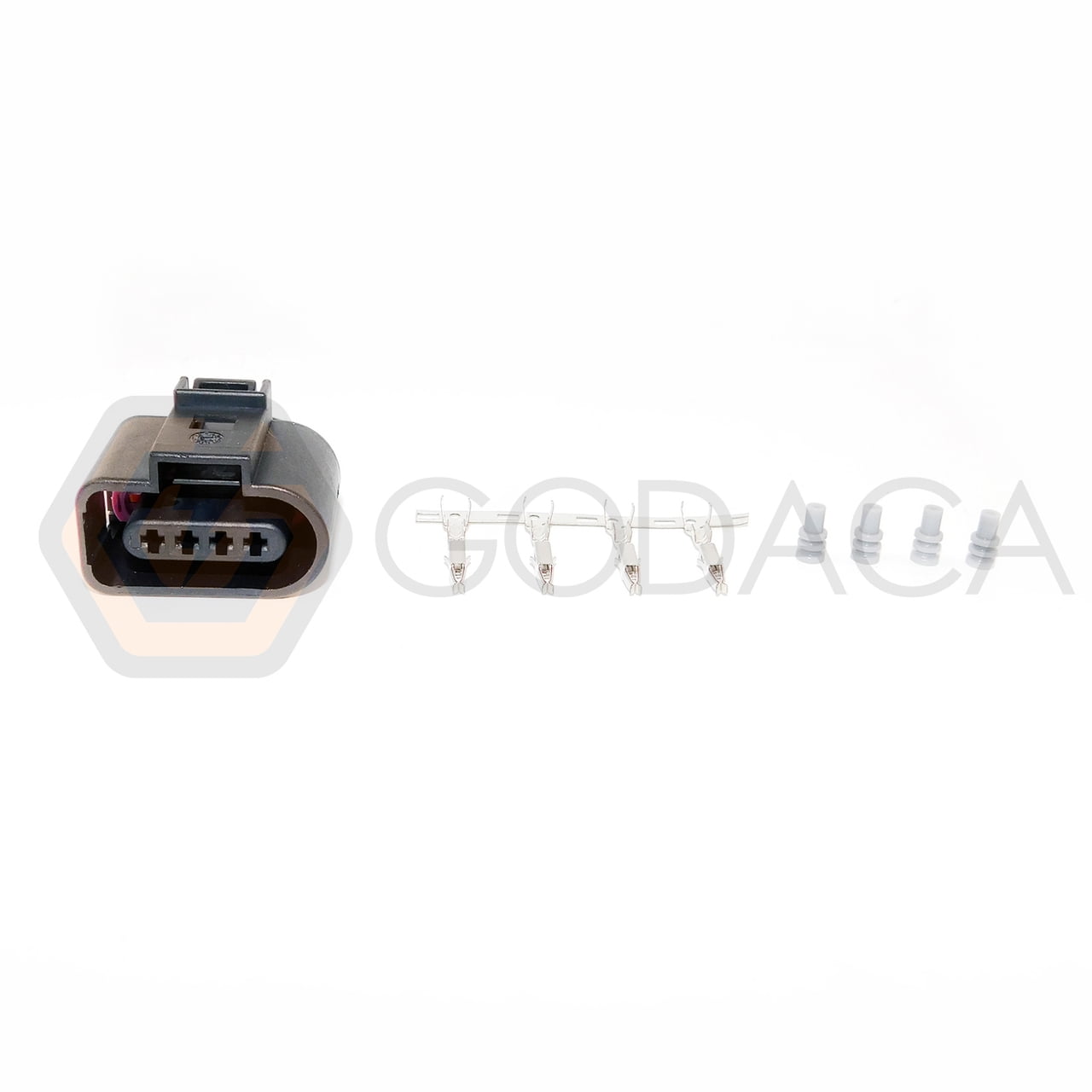 1x Connector 4 pin 4-way for O2 Sensor Audi 1J0 973 704 w/out wire ...