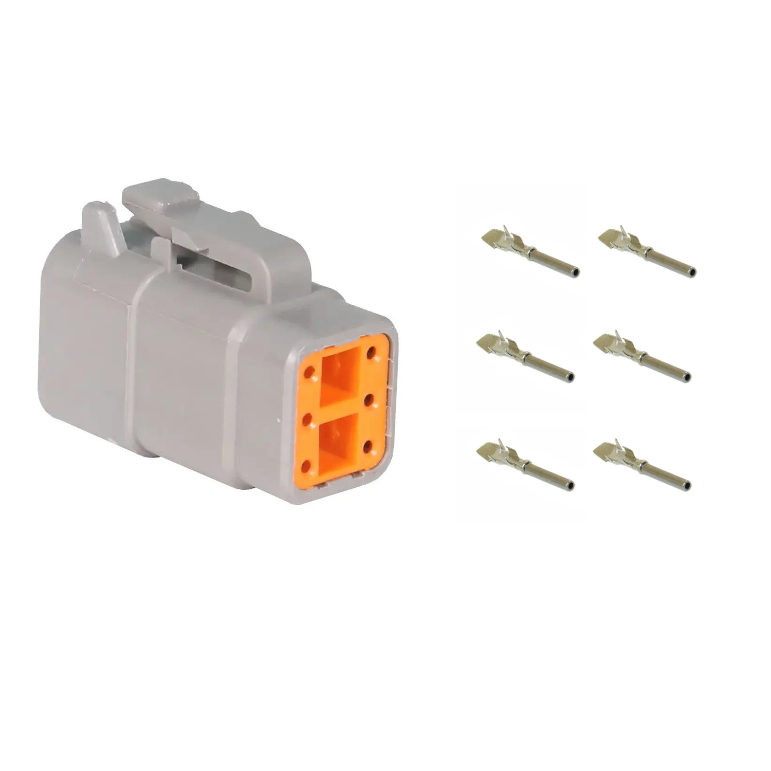 1x Connector 6-way DTM Deutsch DTM06-6S w/out wire - Walmart.com