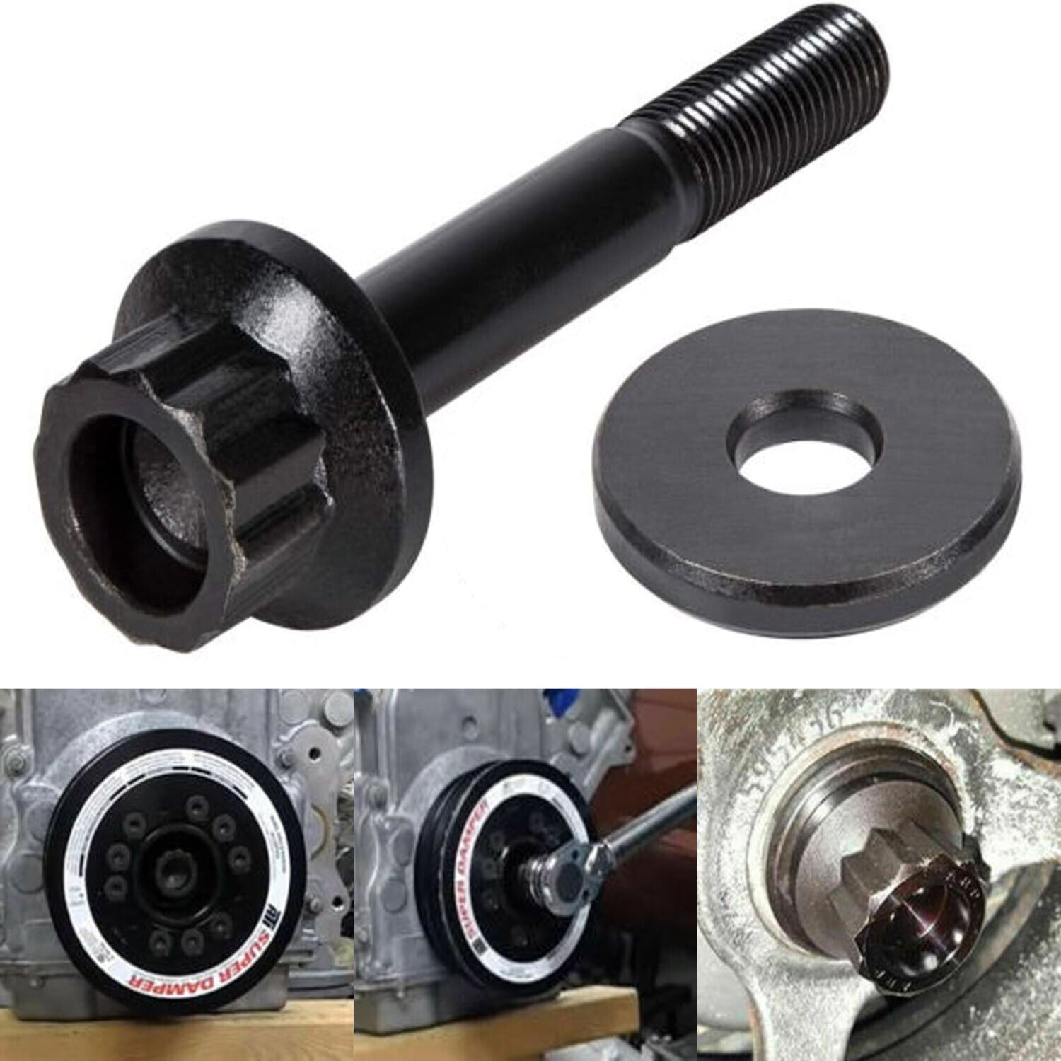 1x Crank Harmonic Balancer Bolt For ARP 234-2503 Chevy LS1 LS2 LS3 LS6 ...