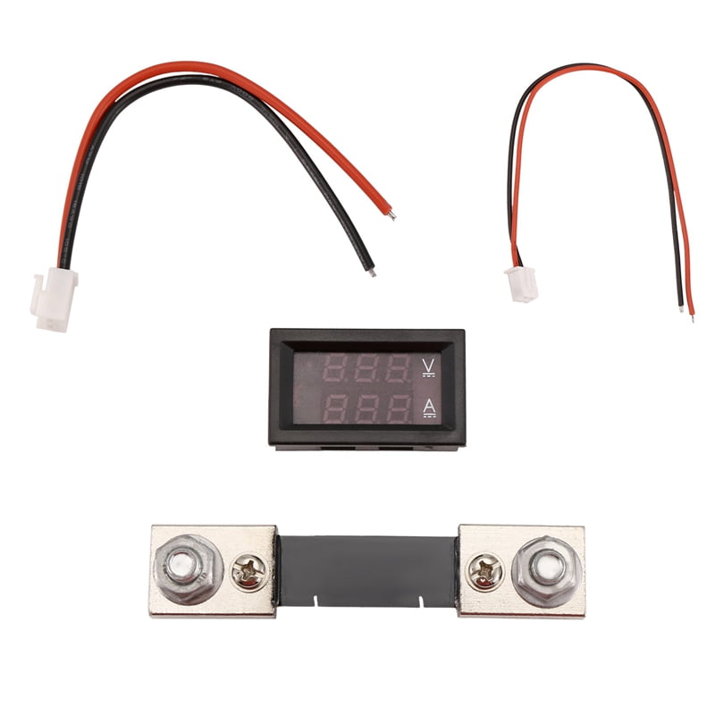 1x Digital Voltage And Current Meter Head (With Wire) 1x Shunt-As Shown ...