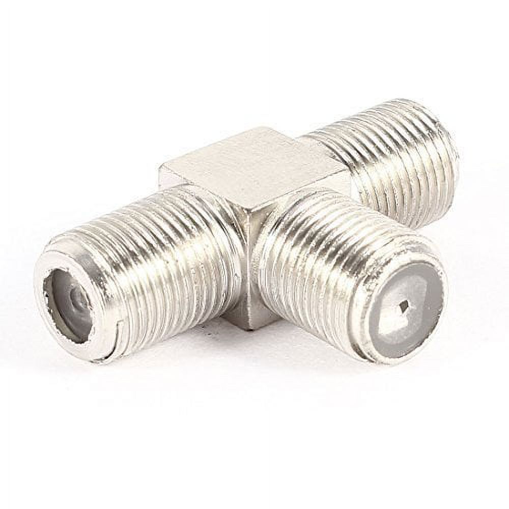 1x F Type Female to Female T Shape Jack RF Coaxial Adapter Connectors ...