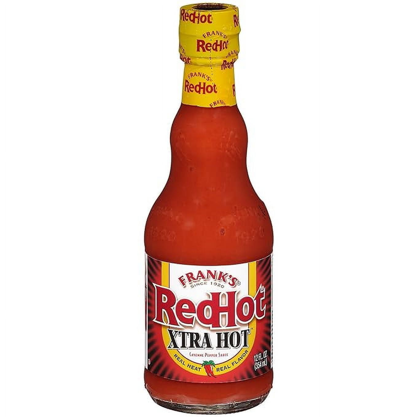 1x Frank's RedHot Xtra Hot Cayenne Pepper Hot Sauce, 12 fl oz - Walmart.com