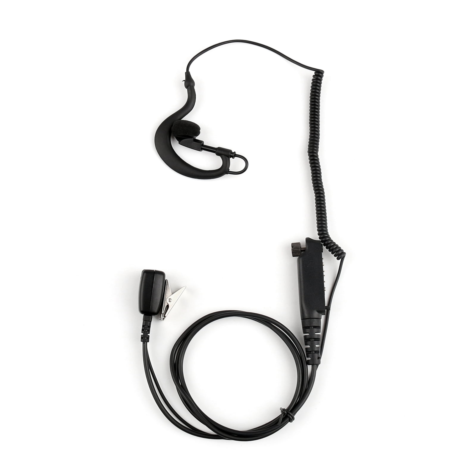 1x G-Shape Ear-Hook Earpiece Headset PTT Mic For Sepura STP8000 Walkie ...
