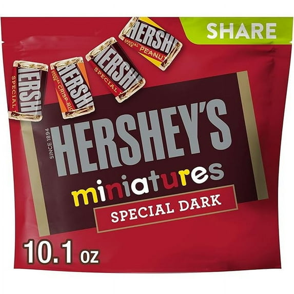 1x HERSHEY'S SPECIAL DARK Miniatures Assorted Dark Chocolate Candy ...