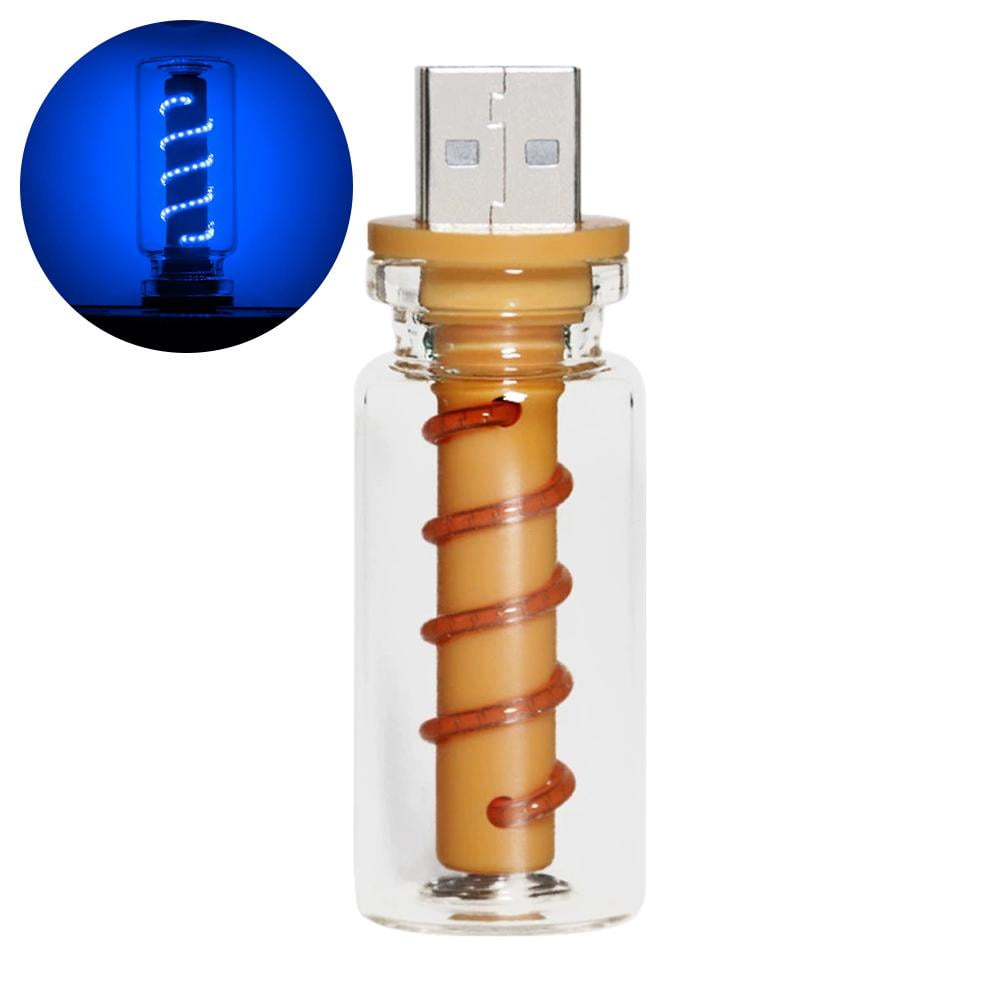 1x Handmade Usb LED Light Bulb，Portable Atmosphere T Night Light H V7H2 ...
