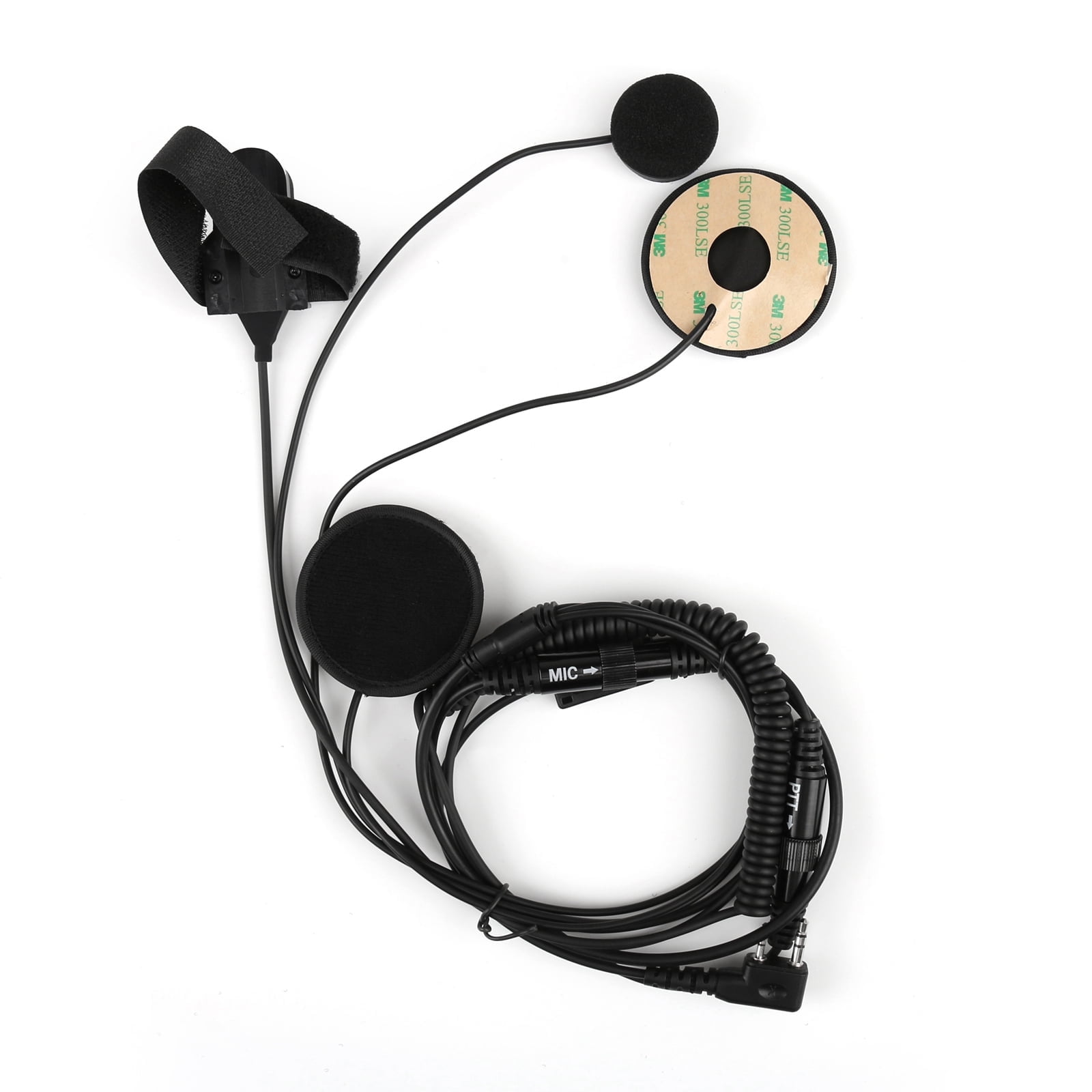 1x Helmet Tactical Motorcycle Race Headset PTT For Kenwood Baofeng Two ...