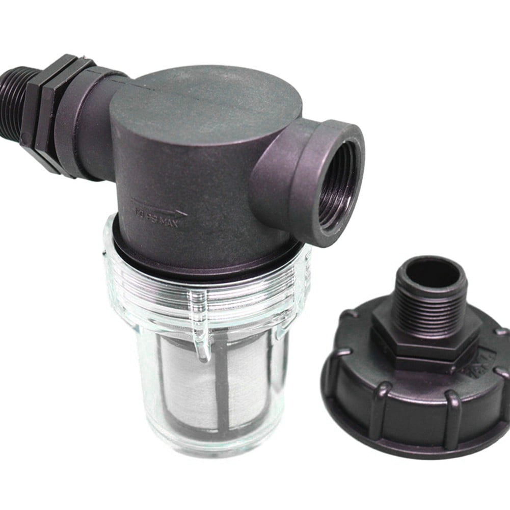 1x IBC Rain Barrel Filter Hose Connector Water 100 Mesh Stainless Steel ...