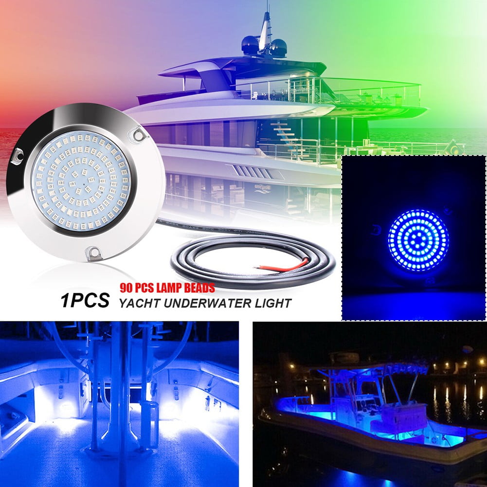 1x LED Underwater Marine Light 316 Stainless Steel for Stern Deck Night ...