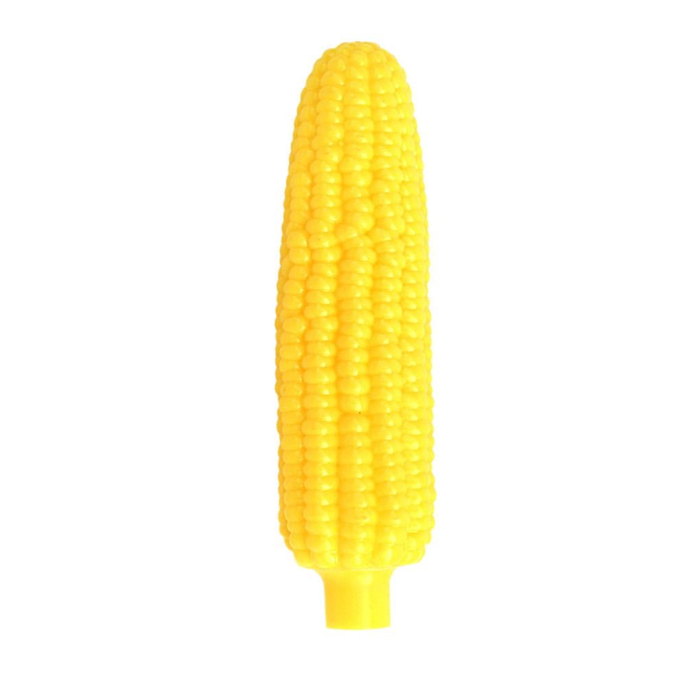 1x Latex Yellow Pet Corn Shape Sounding Teeth Cleaning Toy Chewing S0K6 ...