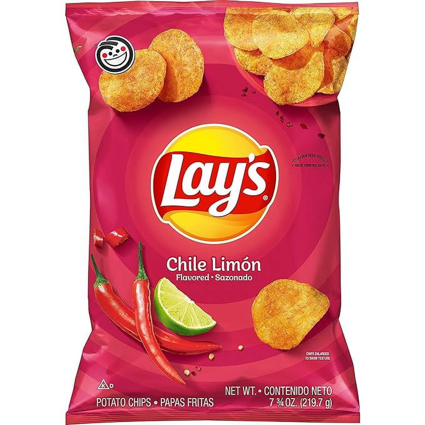 1x Lays Potato Chips Chile Limon, 7.75 Oz - Walmart.com