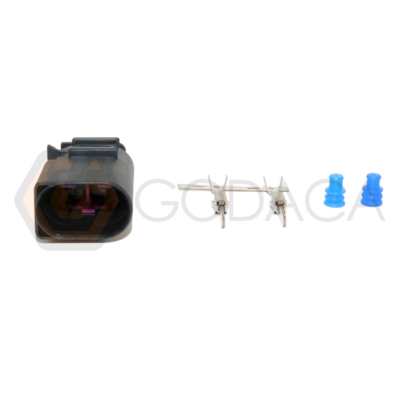 1x Male Connector 2-way for Central Wiring 8D0 973 822 w/out wire ...