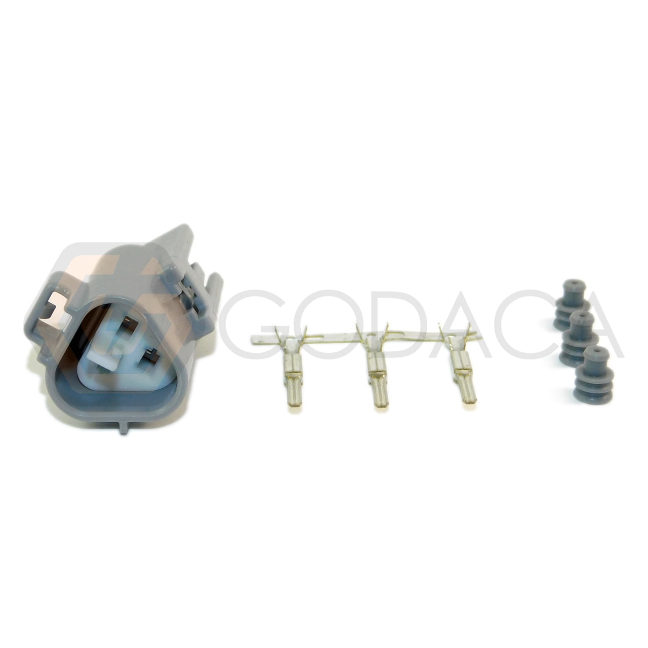 1x Male Connector 3-way for Headlight 90980-11015 w/out wire - Walmart.com