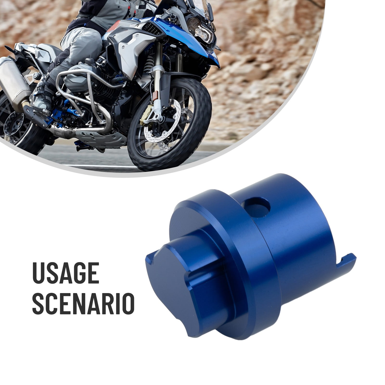 1x Motorcycle 2-in-1 Oil Filler Cap Wrench Coil Pack Removal Tool For ...