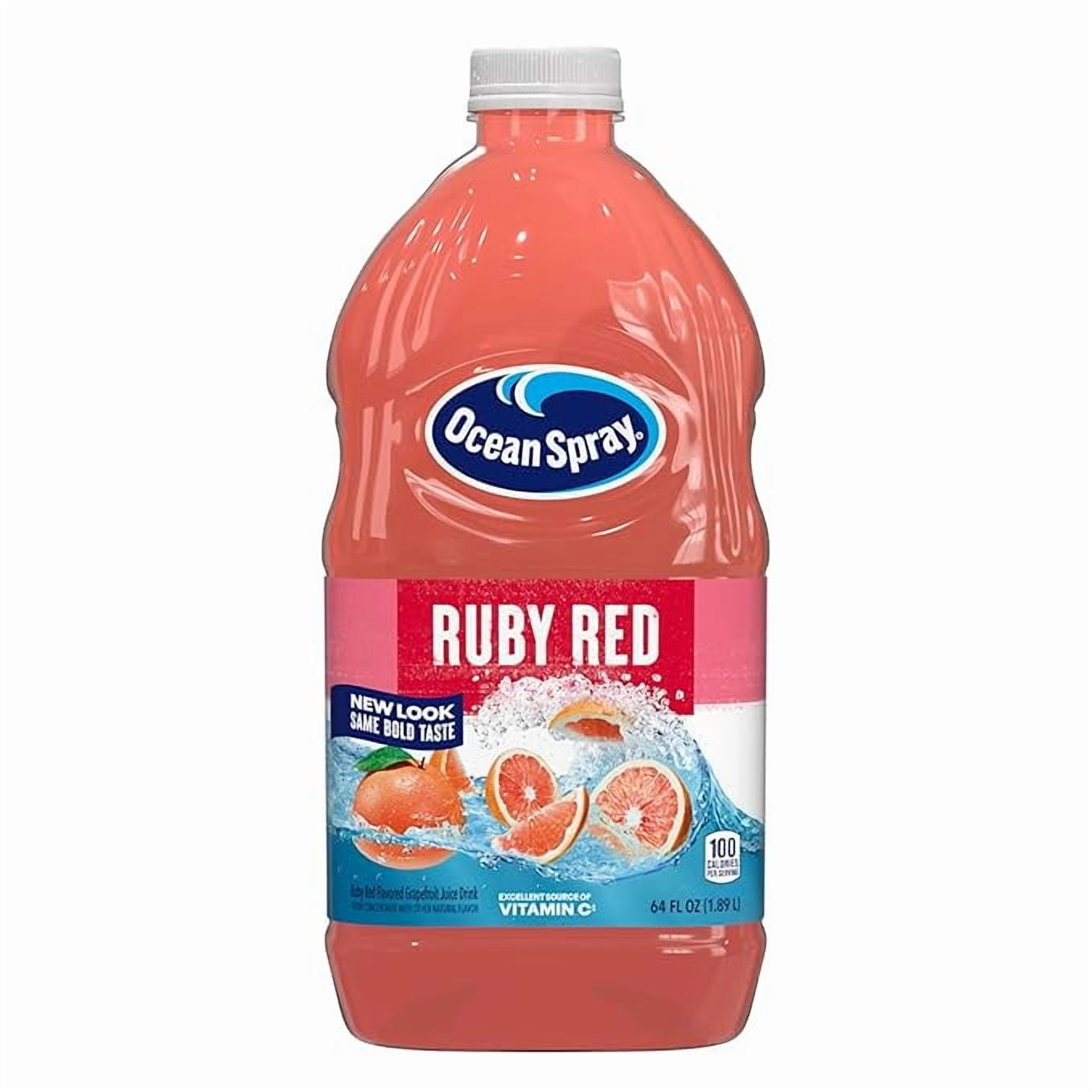1x Ocean Spray® Ruby Red Grapefruit Juice Drink, 64 Fl Oz Bottle ...