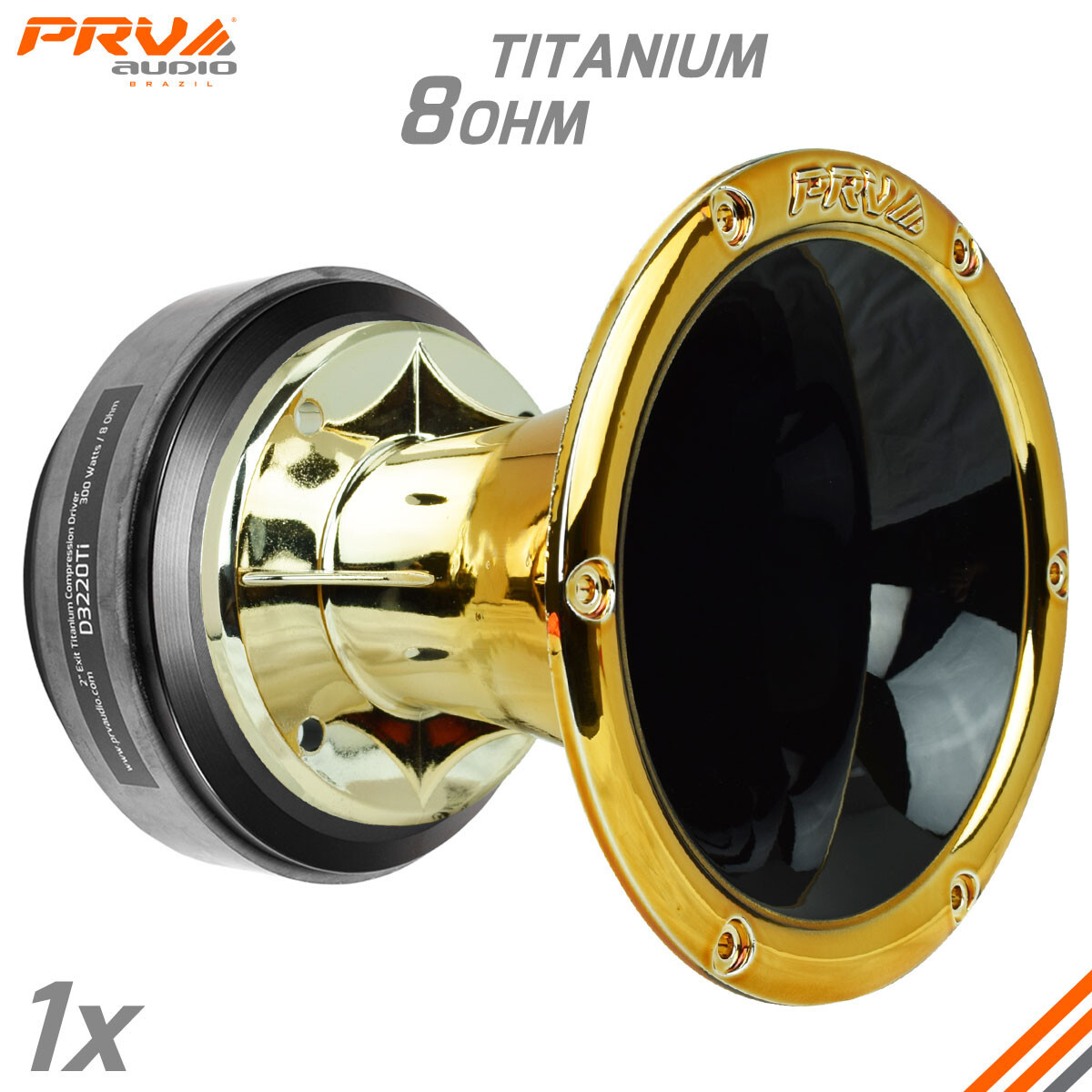 1x PRV D3220Ti Titanium Compression 2" Driver 8 Ohm 300W + WGP14-50 ...