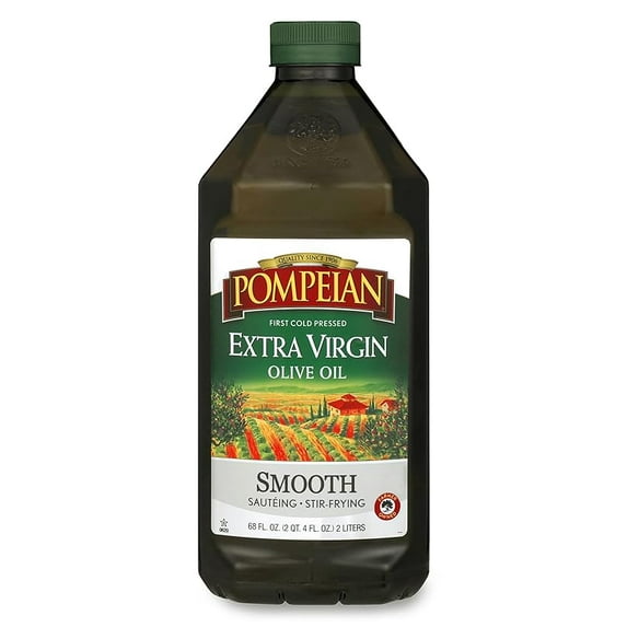 1x Pompeian Smooth Extra Virgin Olive Oil, Contains Polyphenols, First ...