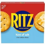 1x RITZ Hint of Salt Crackers, Snacks for Kids and Adults, Lunch Snacks ...