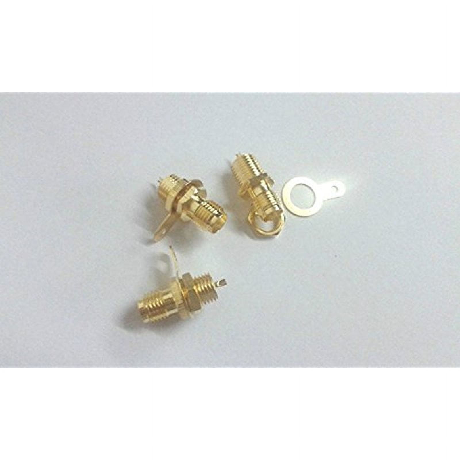 1x SMA Female Jack RF Panel Mount with nut bulkhead handle Solder ...