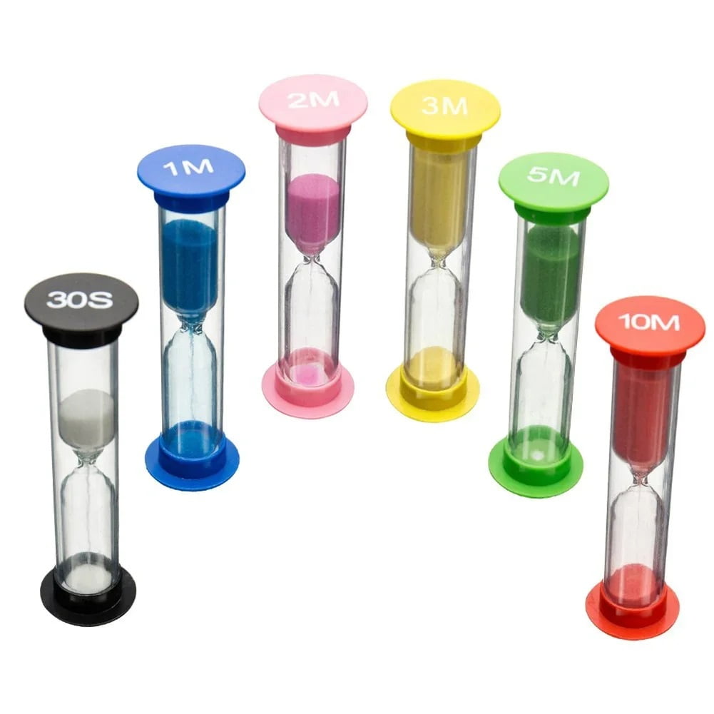 1x Sand Timer Hourglass Board Games Tea Cooking 30 seconds Glass 1/2/3 ...