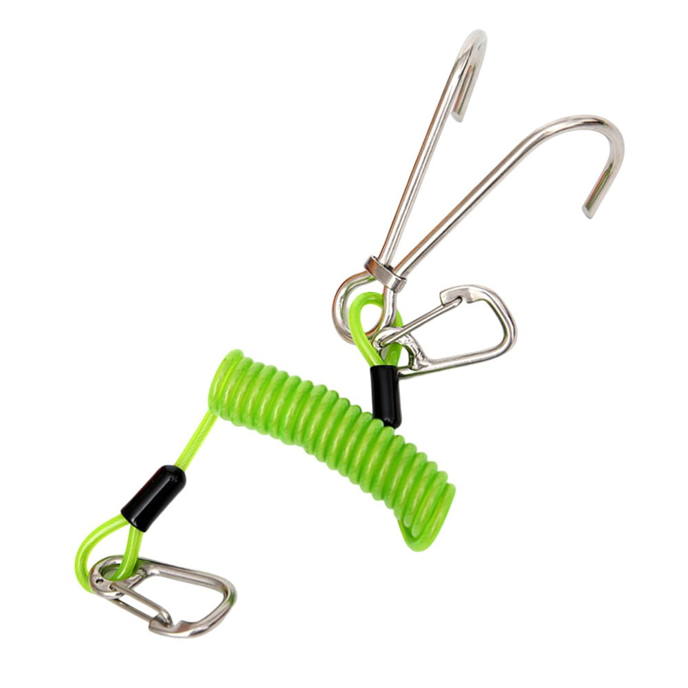 1x Scuba Diving Reef Hook Double Reef Hook Drift Hook With Spiral Coil ...