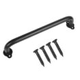 1x Sliding Barn Door Handle Matte Black Rustic Pull Gate Hardware Set ...