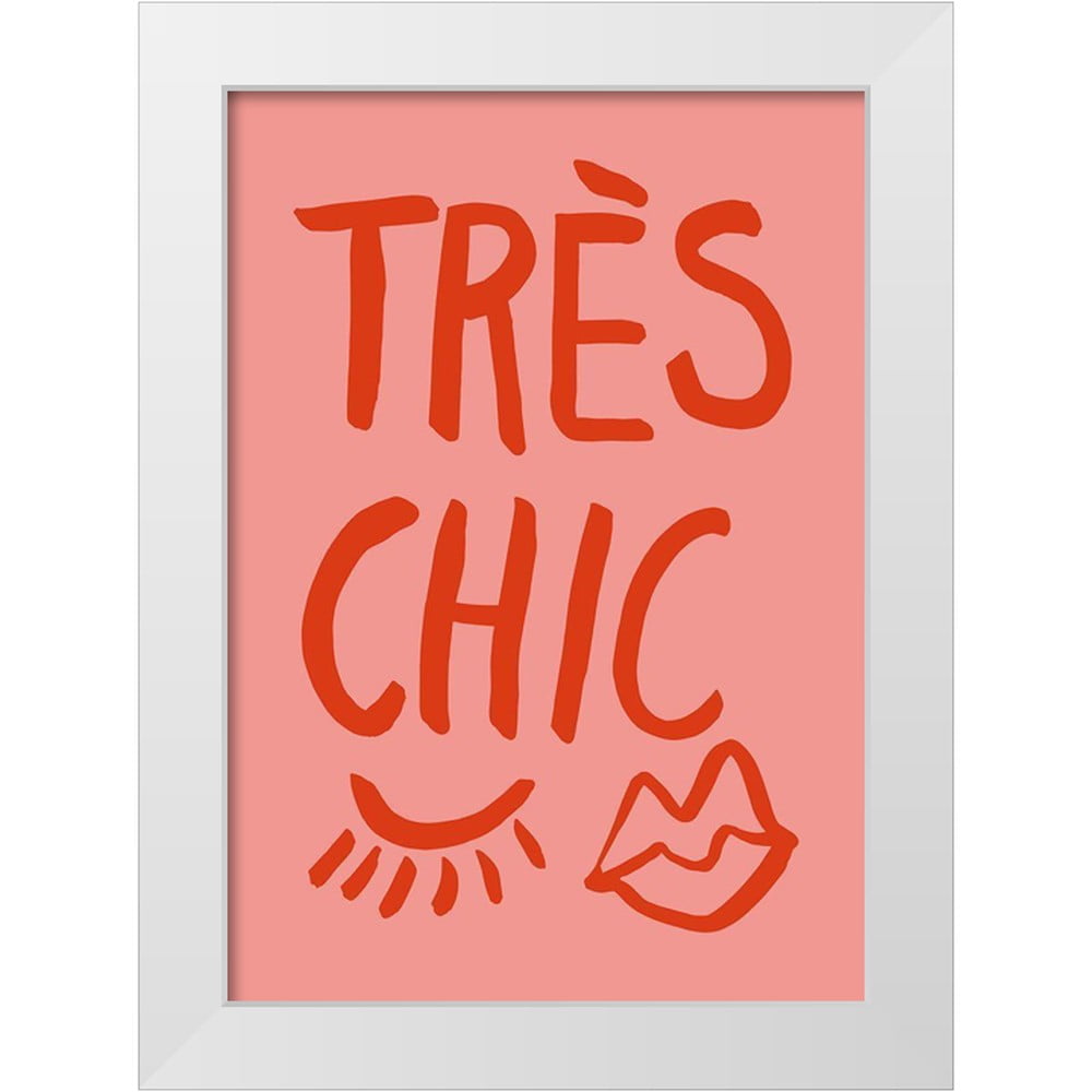 1x Studio 18x24 White Modern Wood Framed Museum Art Print Titled - Traus Chic Pink - Walmart.com