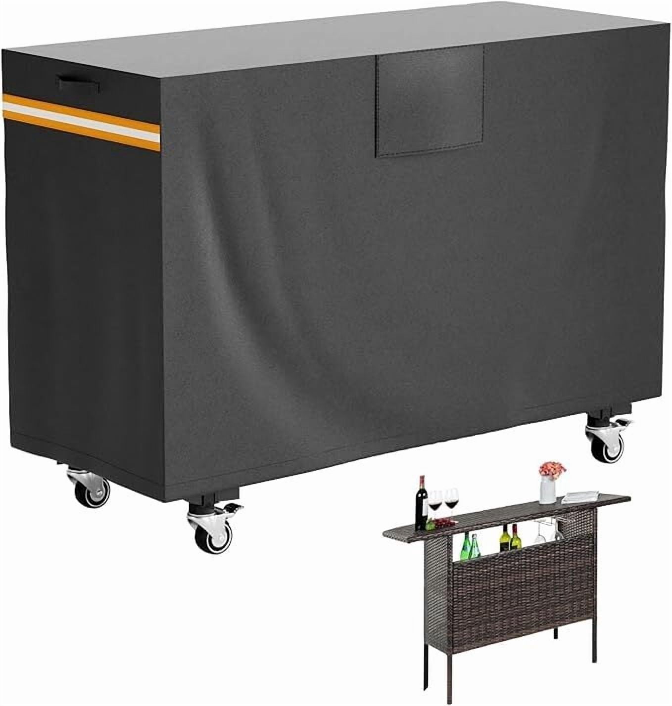 1x Table Height Outdoor Furniture Protective Cover for 72''L x 29''W x ...
