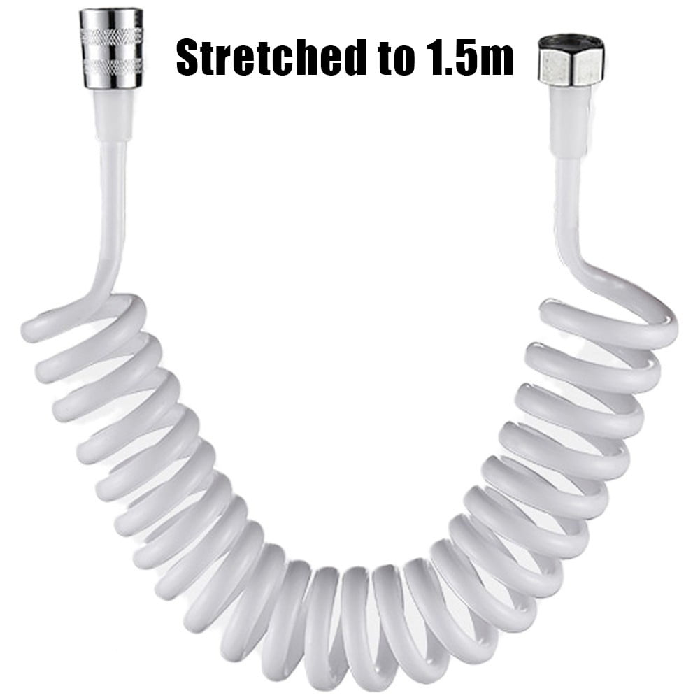1x Telephone Line Shower Hose Spring Flexible Water Plumbing For Water ...