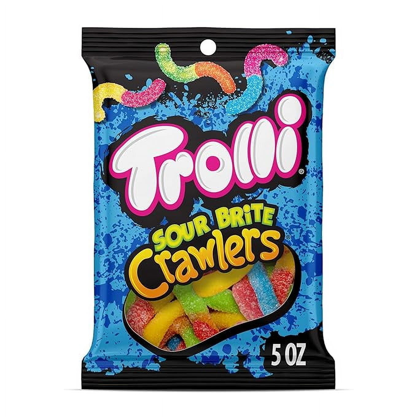 1x Trolli Sour Brite Crawlers, Candy, Cherry-Lemon, Strawberry-Grape ...