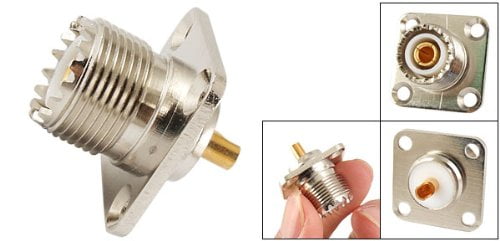 1x UHF Female Jack SO-239 Panel Chassis Mount Solder Cup RF Coaxial ...