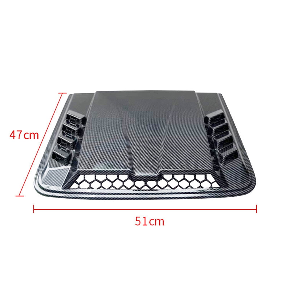 1x Universal Car Hood Scoop Fake Air Flow Intake Vent Covers Decorative ...